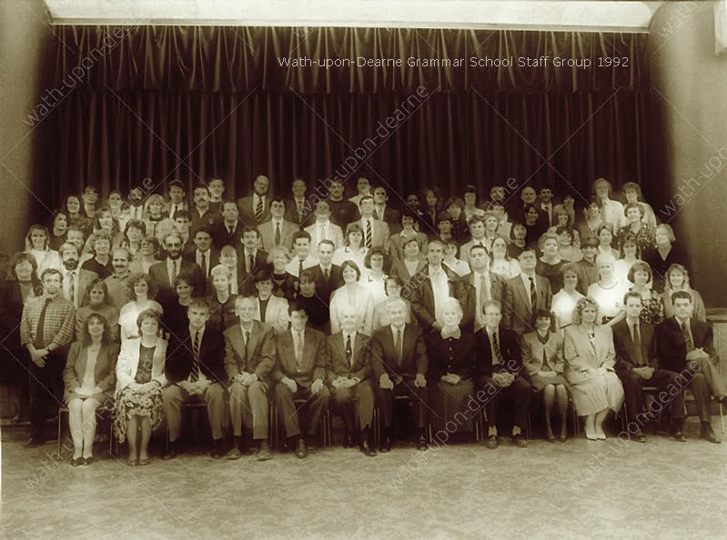 Wath Grammar School Staff Group Photo 1992 | Wath-upon-Dearne Community ...